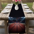 Basketball Table Runner - 48 Inch Long Sports Theme Stadium Field ...