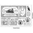 Vintage Train Ticket Clear Stamps for DIY Scrapbooking Retro Postmark ...