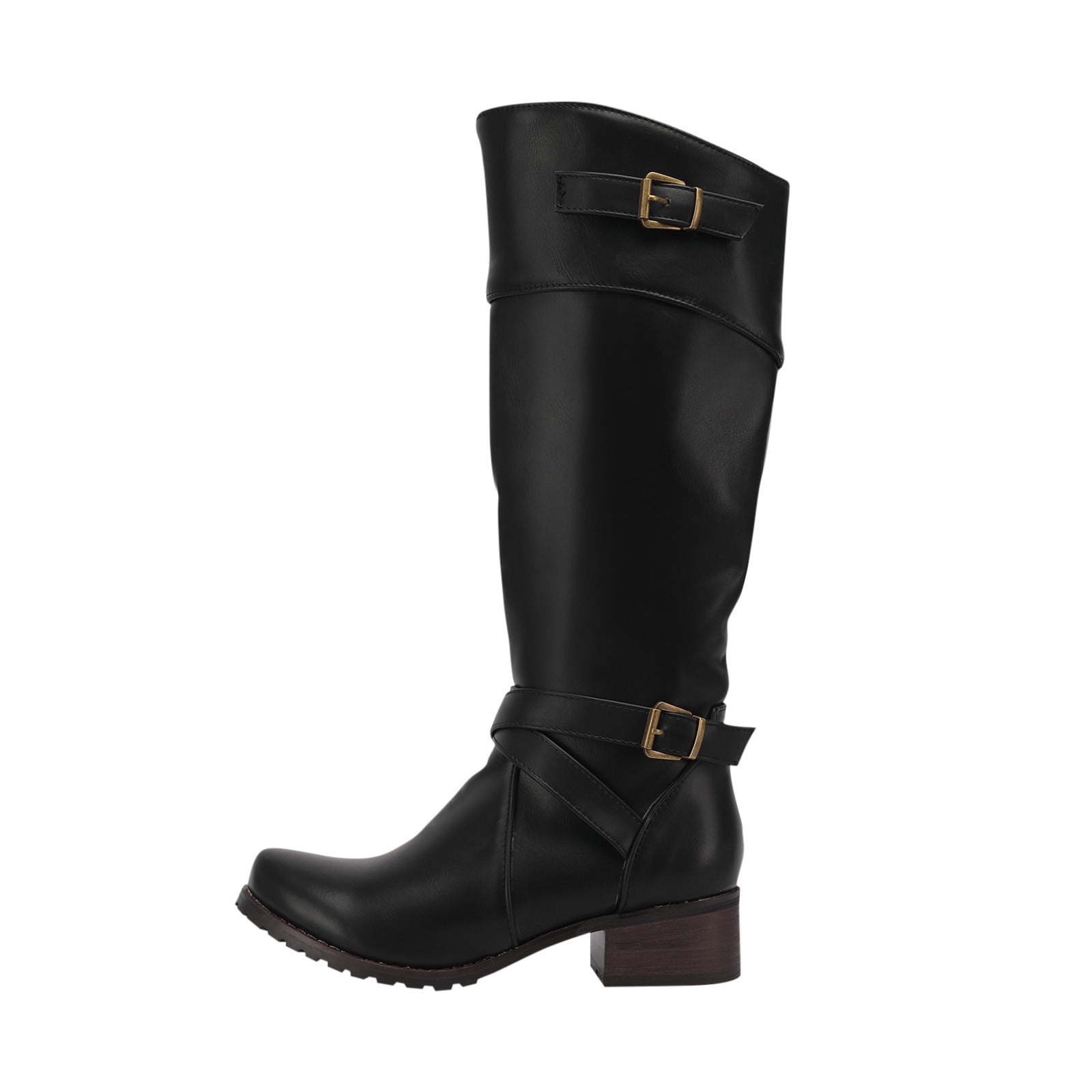 Click here for Unbranded Womens Winter Boots With Belt Buckle Rou... prices