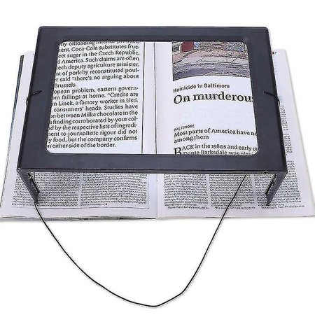 Reading Magnifier Full Page Magnifier Rectangular Loupe For Visually ...