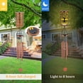 36" Solar Wind Chimes Hanging Lights Outdoor Detachable Led Lantern ...