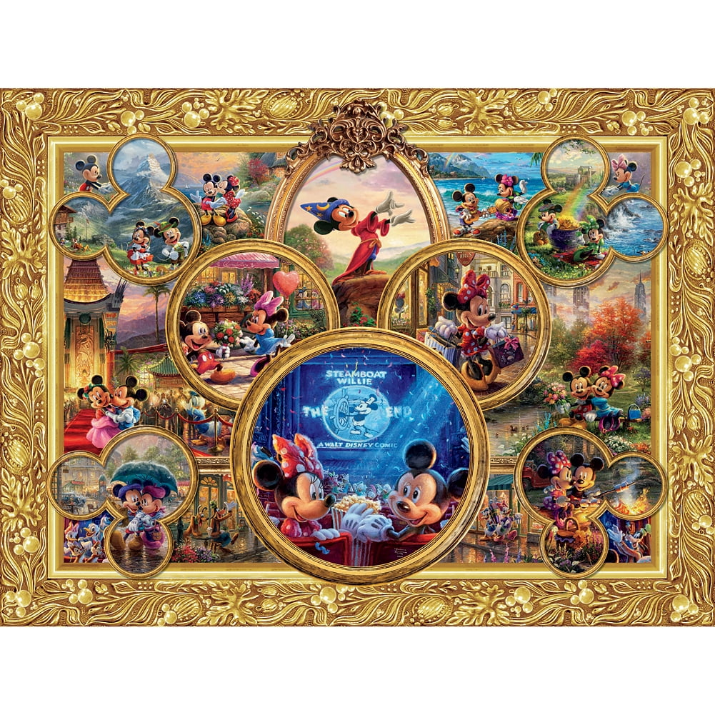 Thomas Kinkade Disney Collage Jigsaw Puzzle - 1500 Pieces w/ Lead-Free ... Thomas Kinkade Disney Collage Jigsaw Puzzle - 1500 Pieces w/ Lead-Free ...