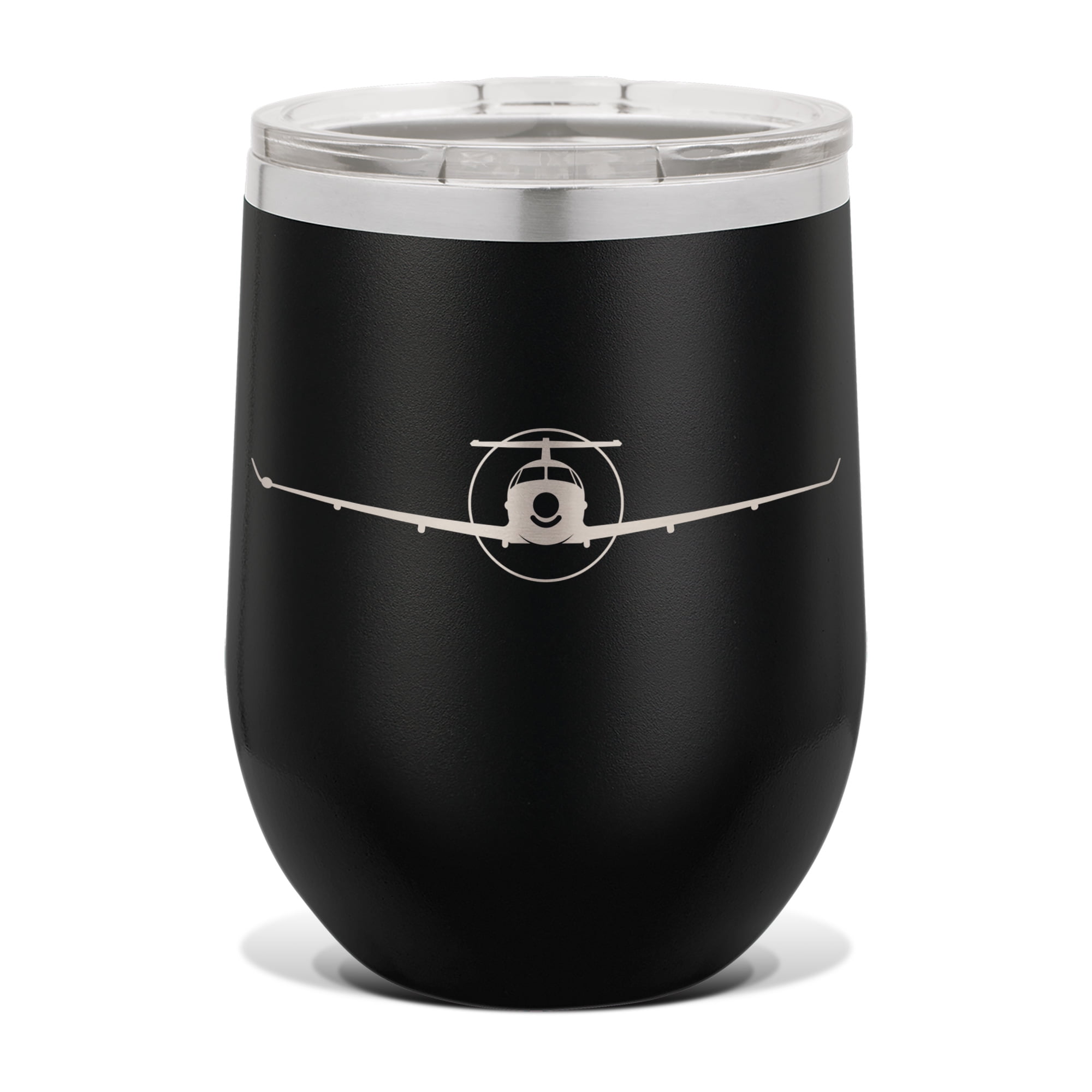 PC-12 U-28A Wine Tumbler 12 oz - Laser Engraved - Polar Camel - Stainess Steel - Vacuum ...