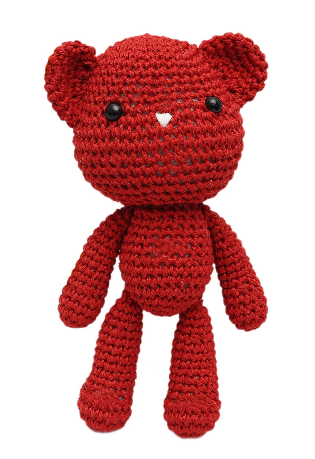 Red Teddy bears Handmade Amigurumi Stuffed Toy Knit Crochet Doll VAC ...