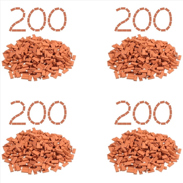 Mini Ladrillos de 800 Piezas para Paisajismo Ladrillos En Miniatura ...