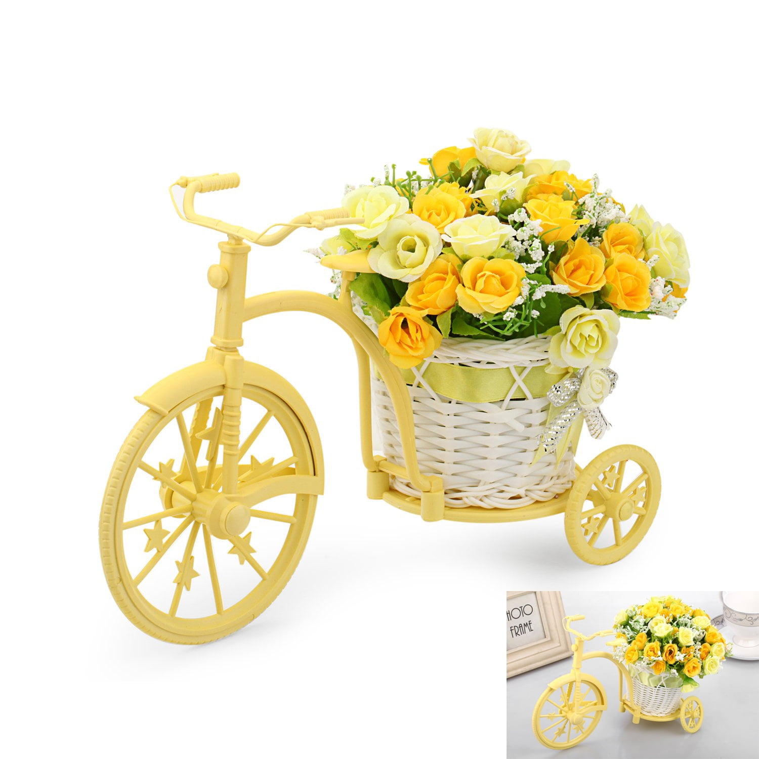 Click here for Mikewe Nostalgic Bicycle Artificial Flower Decor P... prices