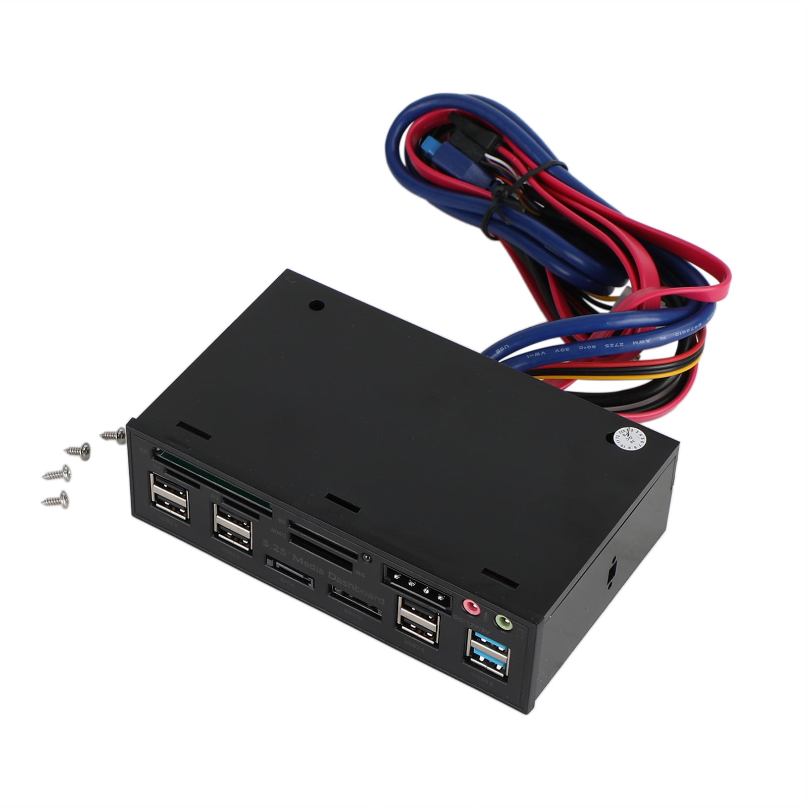 5.25" USB 3.0 SATA eSATA PC Front Panel Media Dashboard Internal Card ...