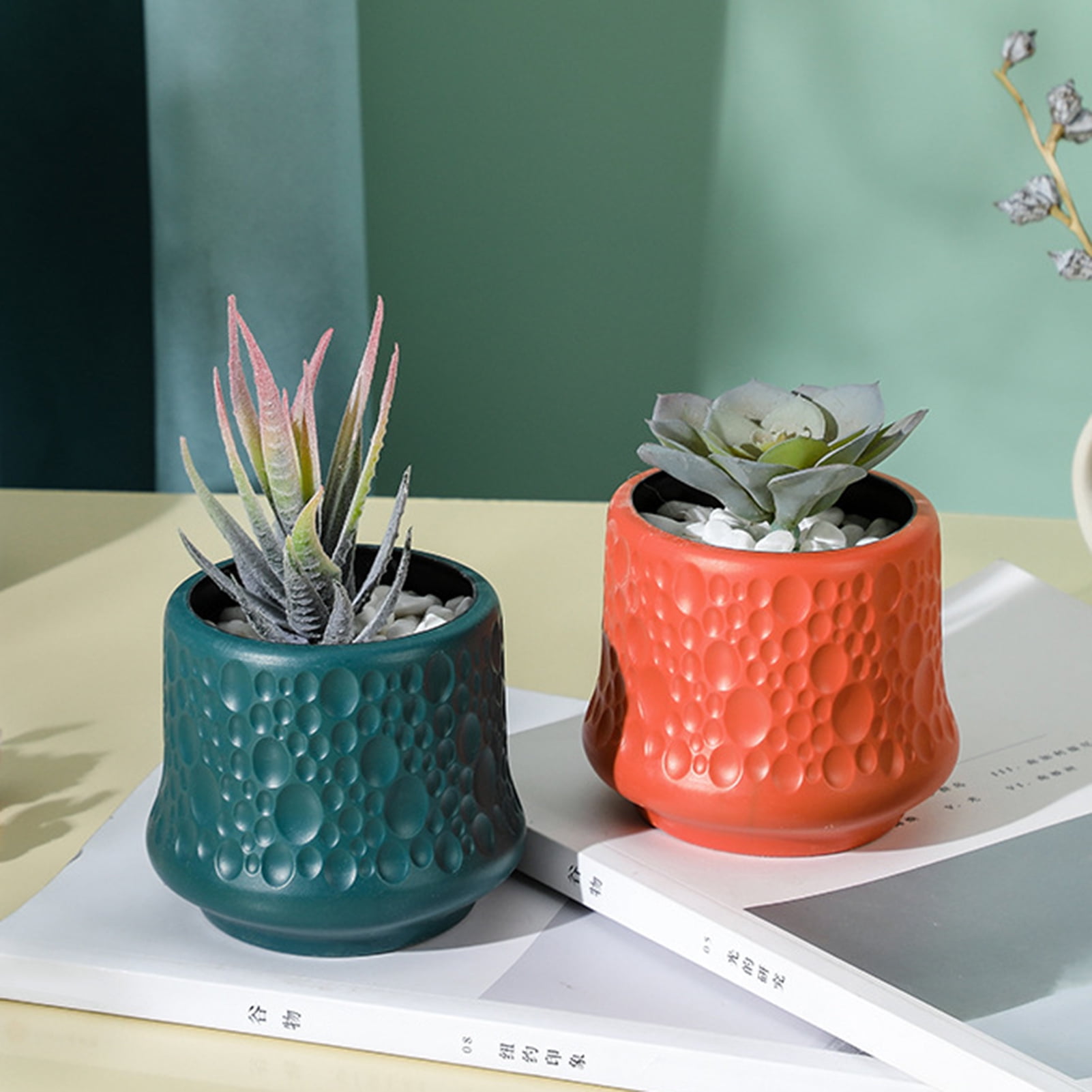 Nordic Style Plastic Flowerpot - Convenient Bar Decor - Decorative ...