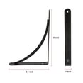 Hyper Tough 9" X 6.5" Curved Shelf Bracket, Black, 4-Pack - Walmart.com