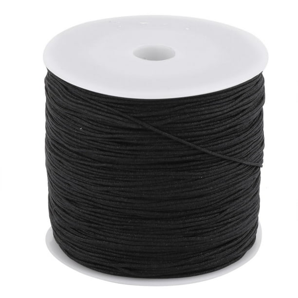 Nylon Chinese Knot DIY Handcraft Braided Cord String Black 0.8mm Dia ...