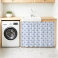 Sky Blue Polka Dots Spots Cabinet Curtains 11" W x 13" L, Abstract ...