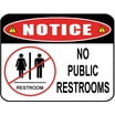 Restrooms Are Reserved For Customers Only Sign - Walmart.com