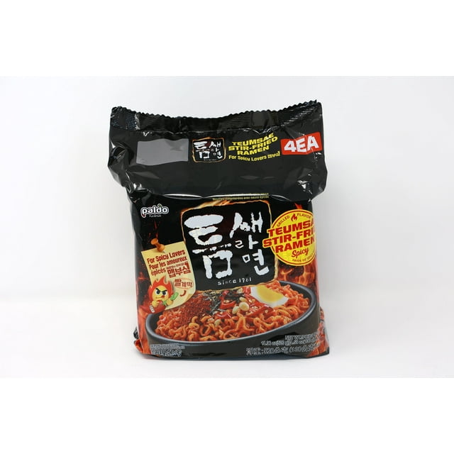 Paldo Fun & Yum Teumsae Stir Fried Ramen Instant Noodles 4 Pack ...
