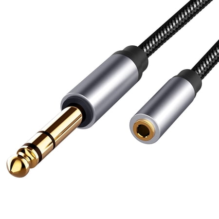 3.5 Female Pair 6.35 Male Audio Cable Adapter Cable 6.35mm to 3.5mm ...