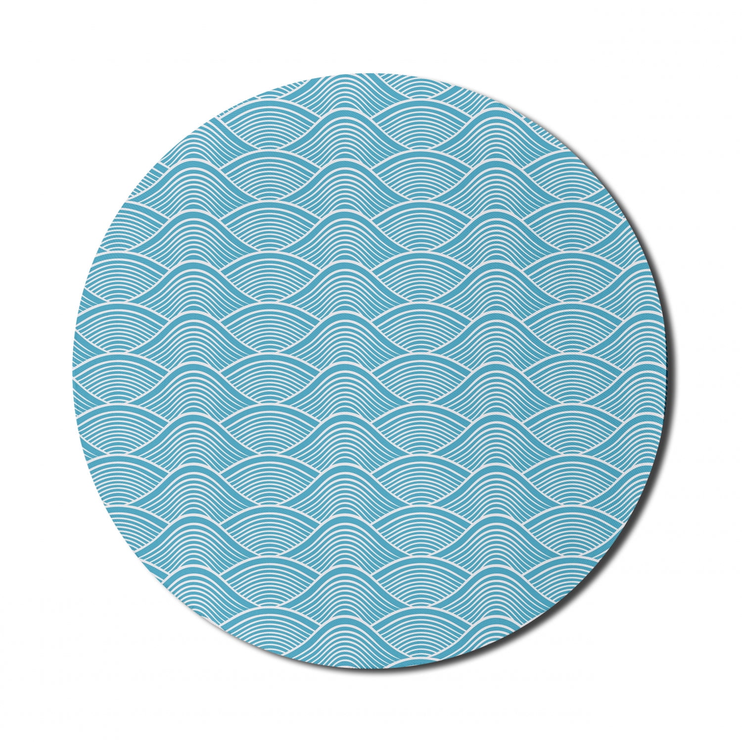Blue Mouse Pad for Computers, Ocean Inspired Waves Pattern with ...