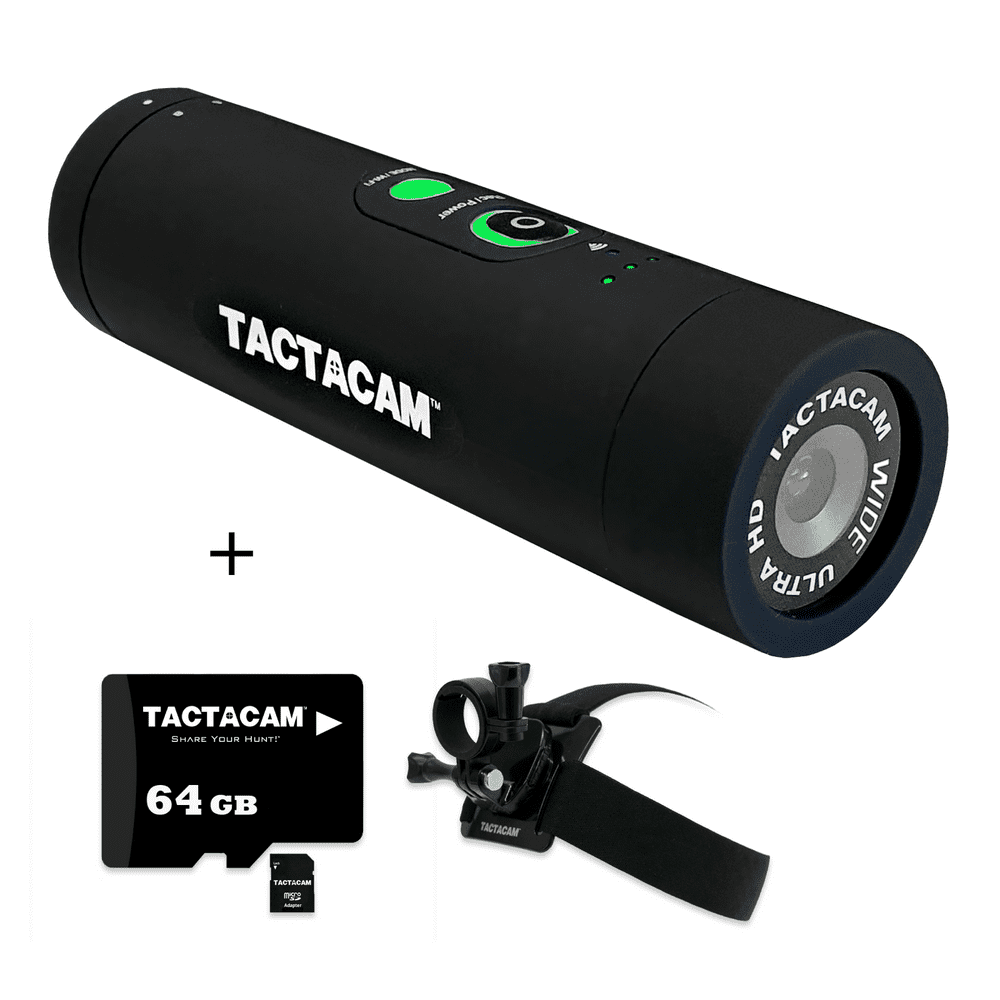 TACTACAM 5.0 Wide Angle Hunting Action Camera + Head Mount, Universal ...