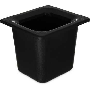 Carlisle CM110203 Coldmaster 1/3 Size Black Cold ABS Plastic Food Pan ...