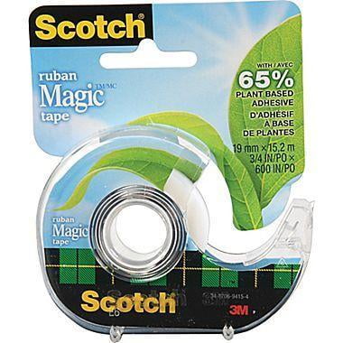 Scotch Plant Based Magic Tape - 19mm x 15.2m (Dispenser) | Walmart Canada