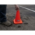 Hyper Tough Orange Synthetic Rubber Safety Cone, 12 inches, 1 Cone ...