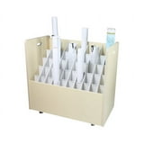 Adir Mobile Wood Roll File with 50 Compartments - Walmart.com