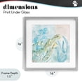 Stupell Industries Sea Swim Turtle Gray Framed Print Under Glass ...