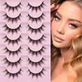 Manga Lashes Natural Look False Eyelashes Anime Lashes Wispy Spiky 3d