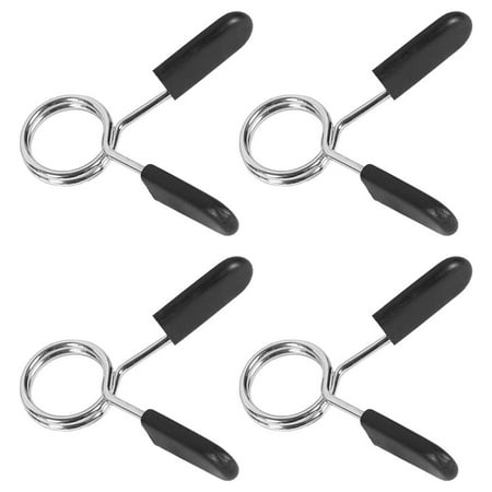 4 pcs Barbell Weights Barbell Spring Collar Clamps Collar Clip Spring ...