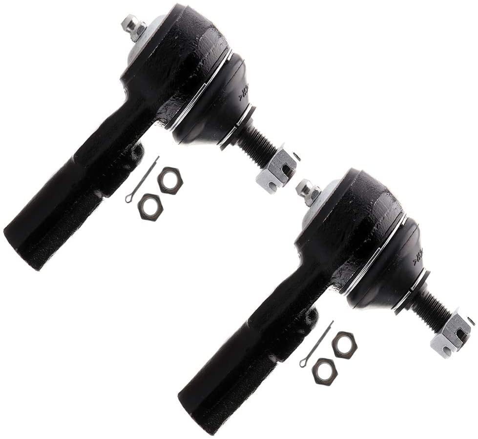 （人気激安） Detroit Axle - Pair 2 Front Outer Tie Rod Ends Driver and ...