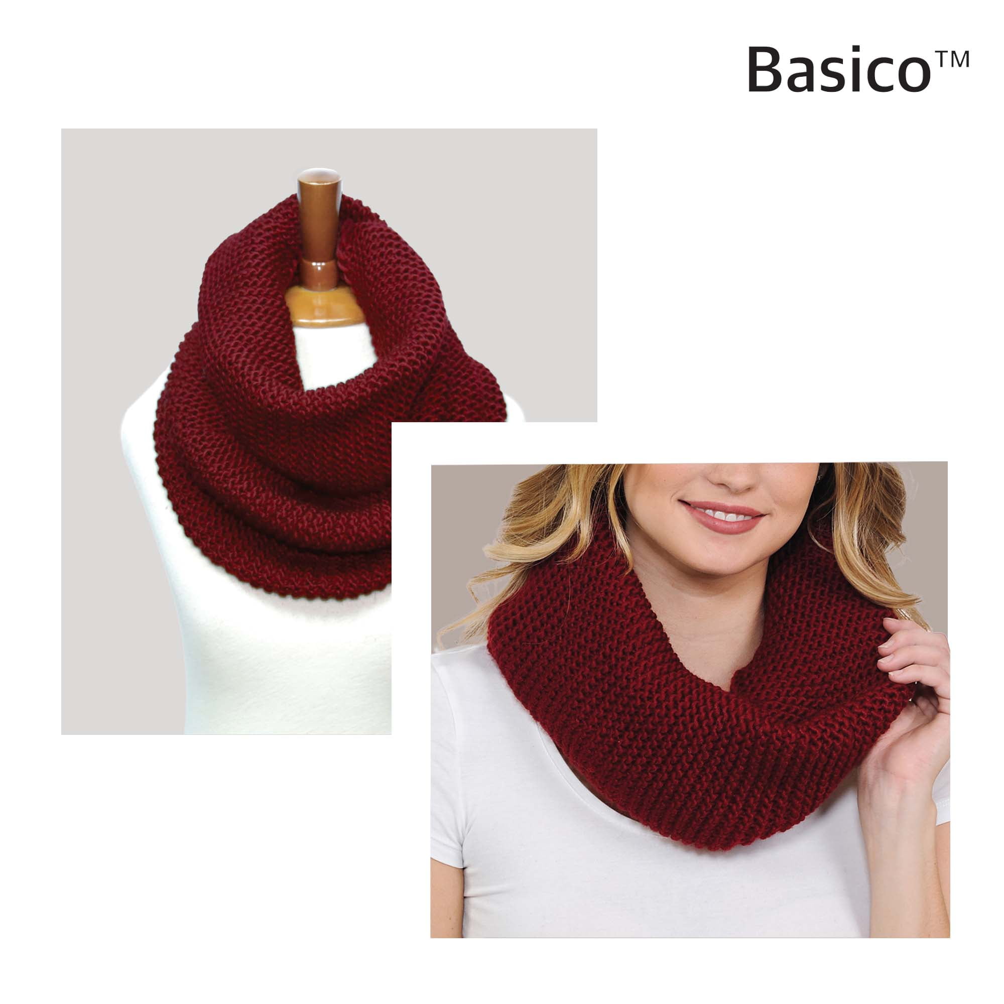 Maroon Infinity Scarf