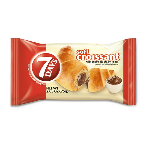 7 Days Soft Croissant, Chocolate, 2.65 Oz - Walmart.com - Walmart.com