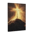 CozyNet A Glowing Cross Standing On A Hillside Surrounded By Soft ...