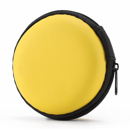 Goriertaly Headphone Cable Round Storage Bags Outdoor Traveling Inner ...
