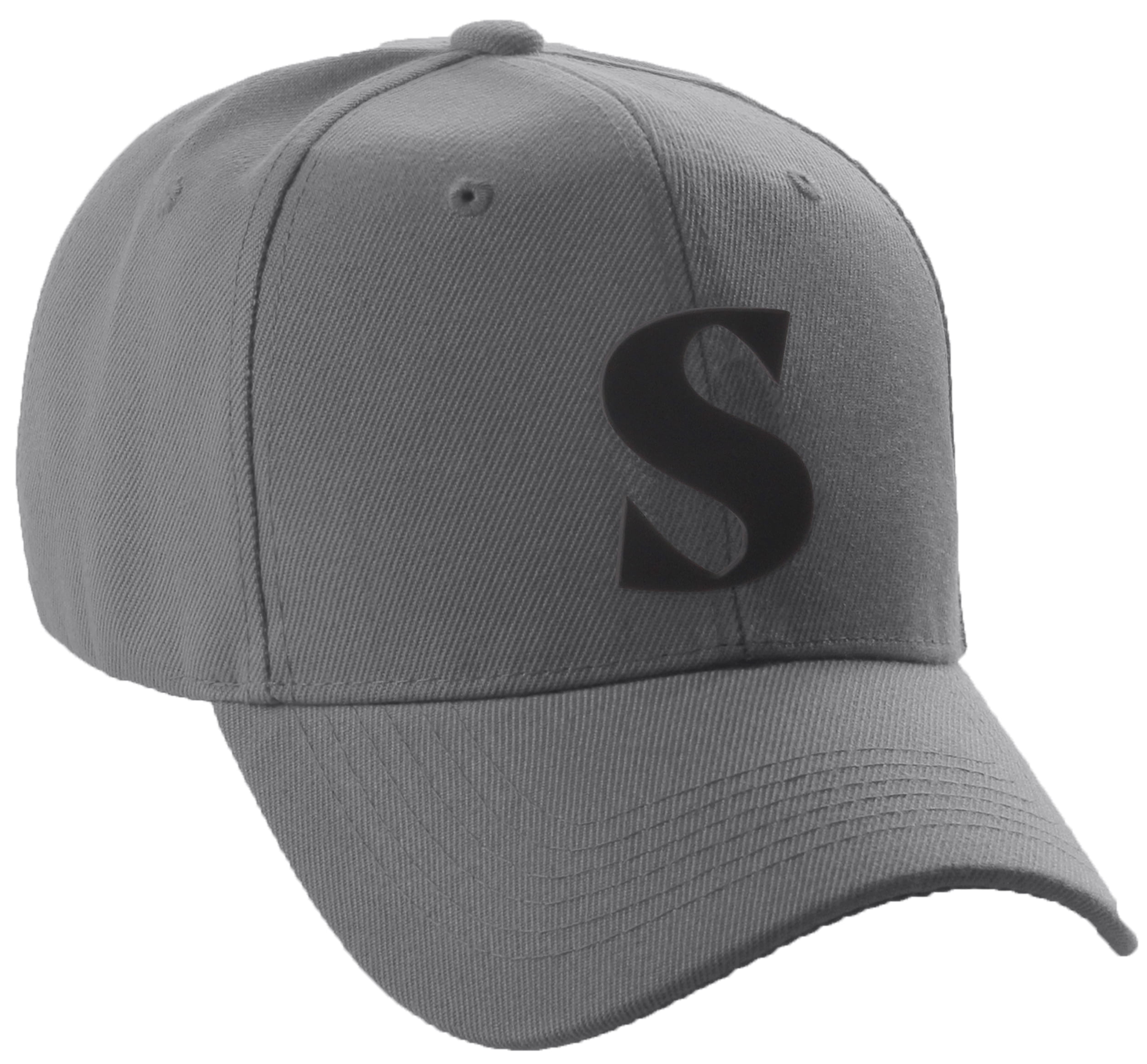 Daxton Structured Curve Visor Bill Baseball Hat 3D Capital Alphabet ...