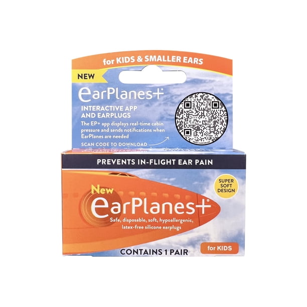 EarPlanes+ - Earplugs - disposable - four-flange - S - silicone ...