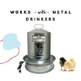 Harris Farms, Chicken Waterer, Heated Base Poultry Drinker - Walmart.com