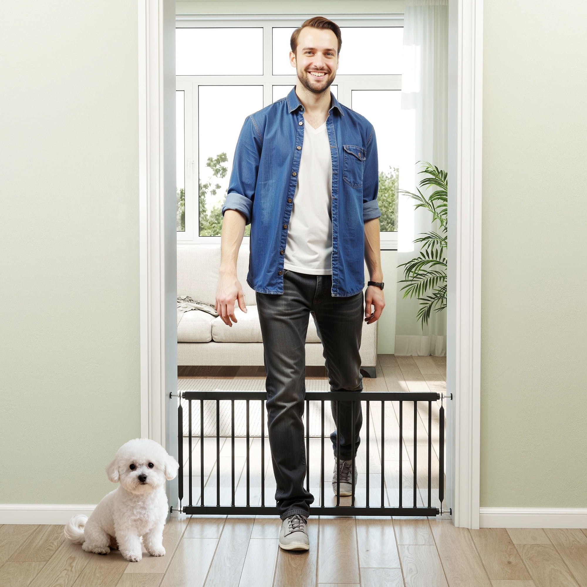 Click here for Pawhut 26-37 Dog Gate  18 Tall Pet Gate With 2 Ext... prices