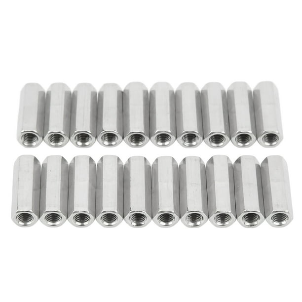 Threaded Rod Connector,20 Pcs Hex Coupling Hex Coupling Nut Stainless ...