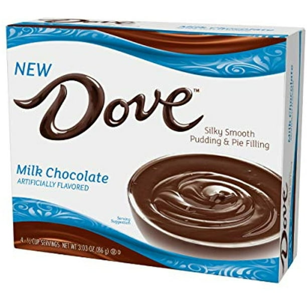 Dove Pudding Mix, 3.34 Oz. Box (12 Pack), Milk Chocolate – Rich ...