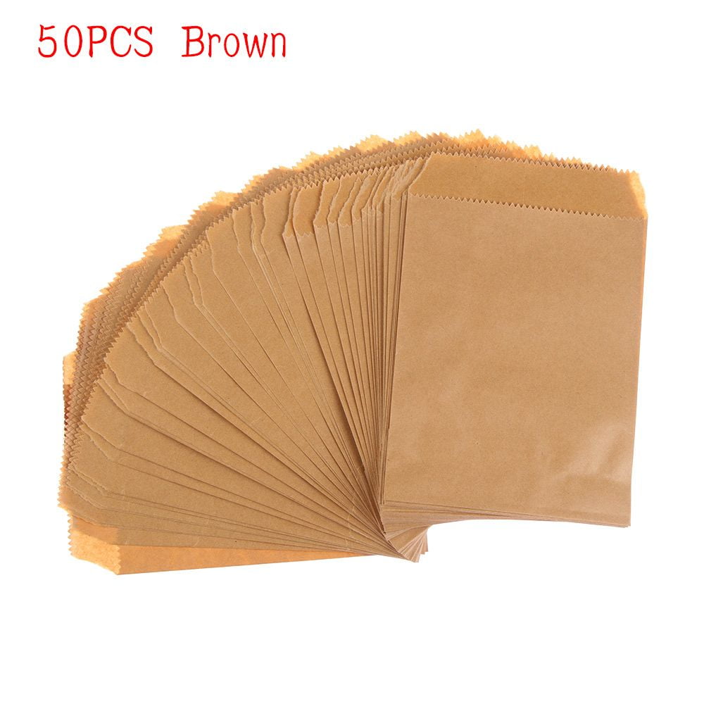 15CM*10CM 50pcs Birthday Wrapping Supplies Wave Dot Baking Kraft Paper ...