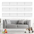 12 Pieces Under Bed Blocker Expandable Under Sofa Furniture Divider ...