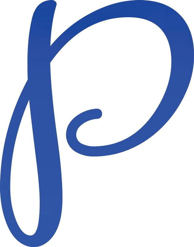 Decorative Acrylic Letter, Custom Blank P Script, 10'' Tall Transparent ...