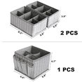 Cosmetic Storage Bins Makeup Organizer, Adjustable Multifunction ...