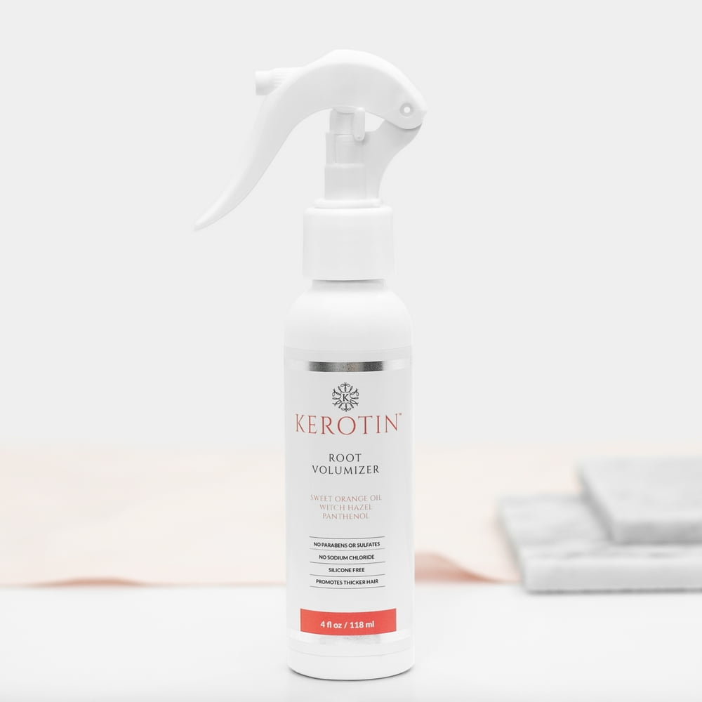 Kerotin Root Volumizer Spray Volumizing System And Hair Thickener For