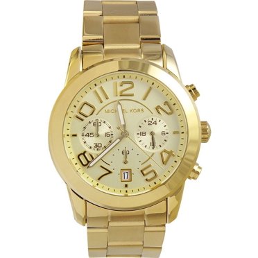 Michael Kors Men's Lexington Gold-Tone Chronograph Watch MK8494 ...