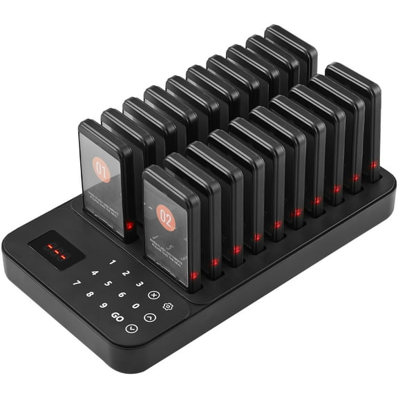 KFFKFF Diner Paging System, 400m Extended Wireless Queue Alert, Patron ...