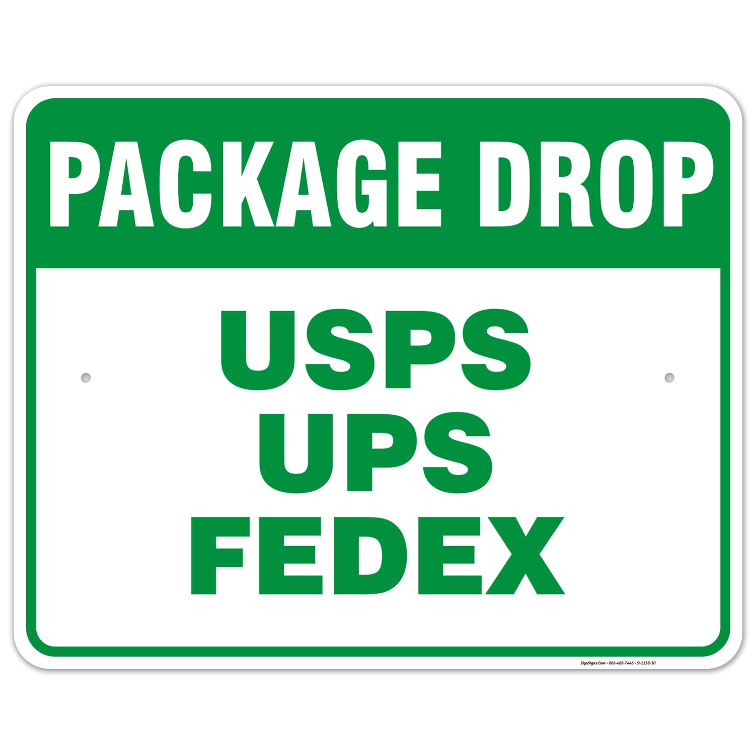 Package Drop Sign, Ups FedEx USPS Drop Sign, - Walmart.com