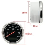 Geloo 85mm Tachometer 8000RPM Waterproof Marine Hourmeter Red LED ...