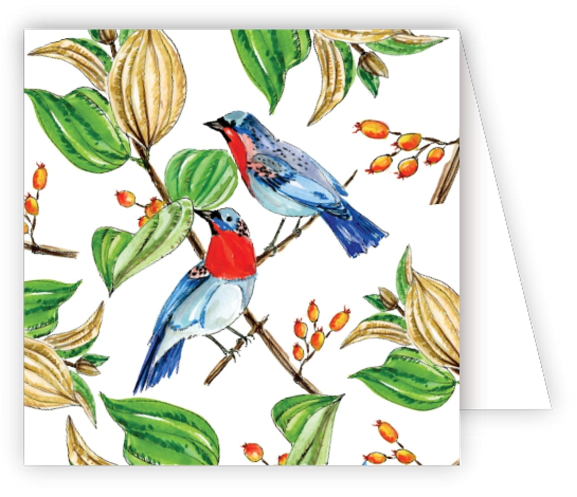 Rosanne Beck Collections Botanical Colorful Exotic Birds Hand ...