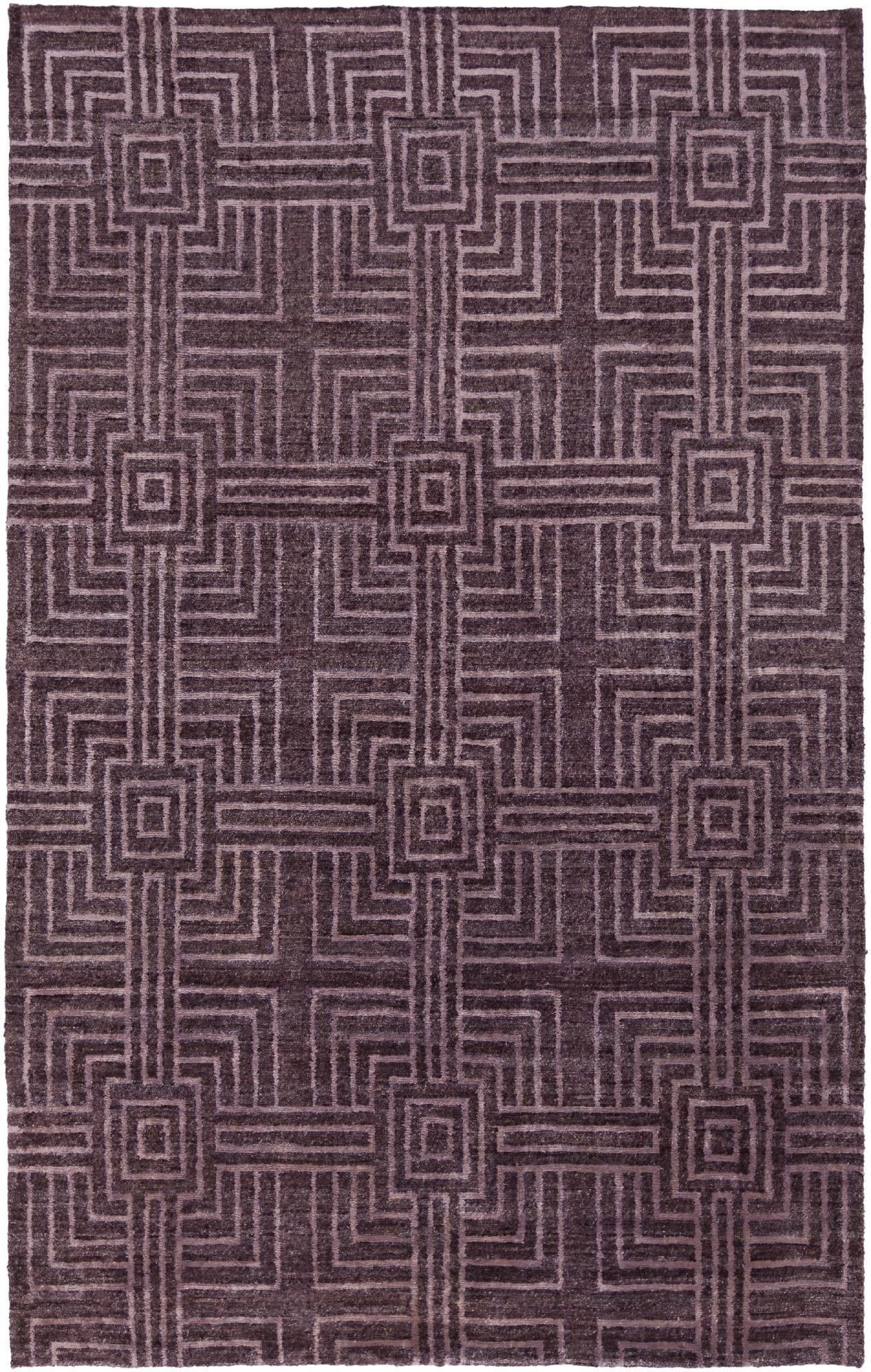 Mark&Day Area Rugs, 5x8 Wyoming Modern Purple Area Rug (5' x 8 ...