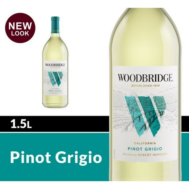 Woodbridge Pinot Grigio White Wine, 1.5 L Bottle, 12% ABV - Walmart.com